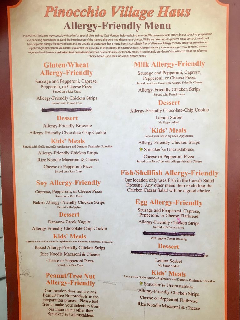 Allergy-Friendly Menus at Disney World - The Urben Life