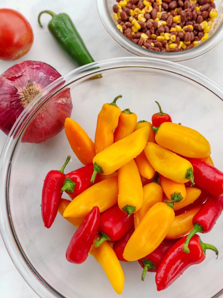 Vegan Mini Sweet Pepper Nachos - The Urben Life