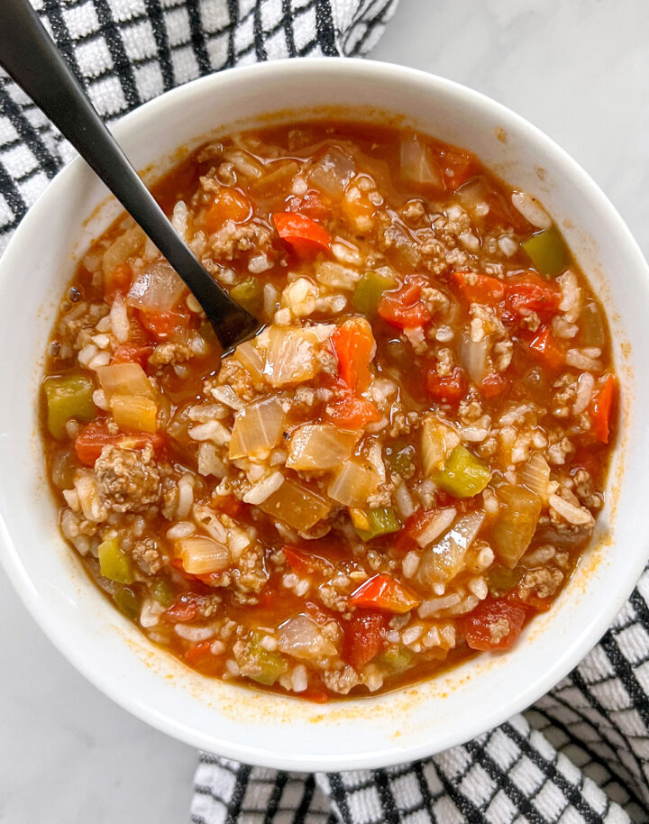 Best Stuffed Pepper Soup Recipe (Dairy Free & Gluten Free) - The Urben Life