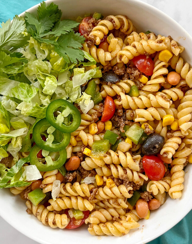 Dairy Free Taco Pasta Salad Recipe - The Urben Life