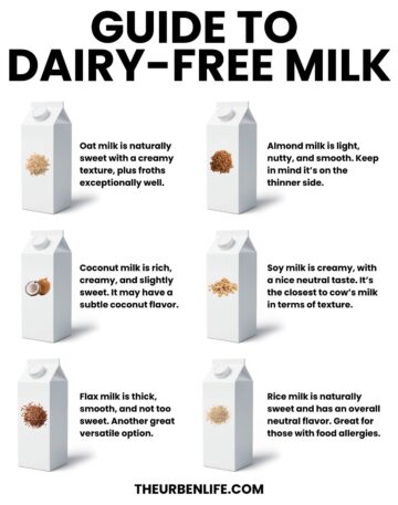 Guide to Dairy-Free Milk Alternatives - The Urben Life